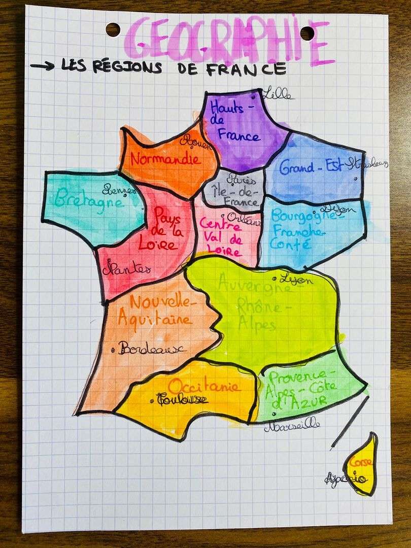 GÉOGRAPHIE : carte de la France